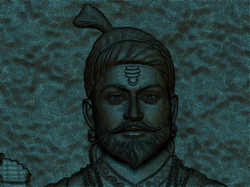 Shiva Ji Maharaj Portrait 3D model 3D printable | CGTrader