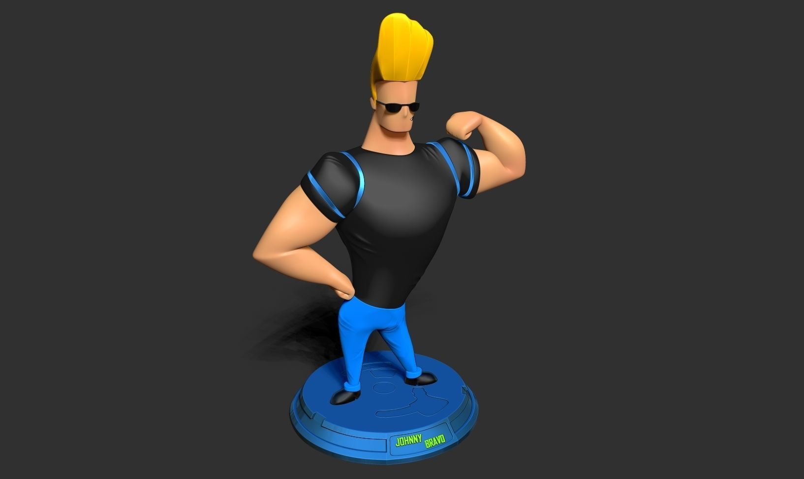 Johnny Bravo 3D model 3D printable | CGTrader