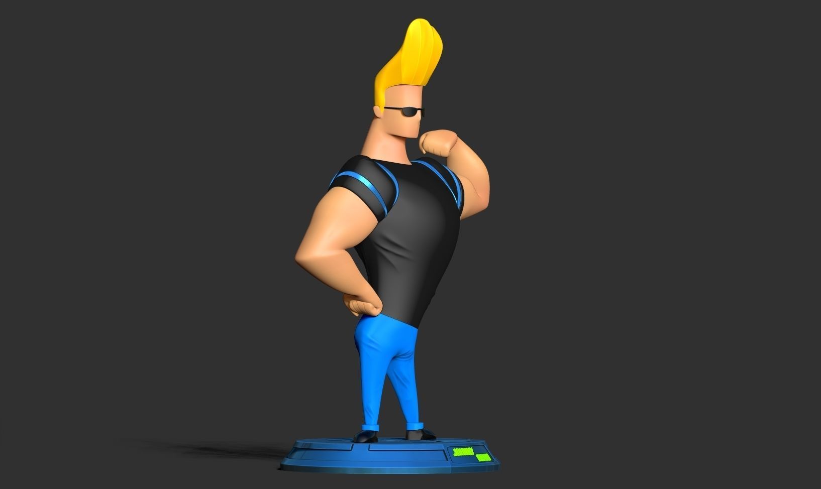 Johnny Bravo 3D model 3D printable | CGTrader