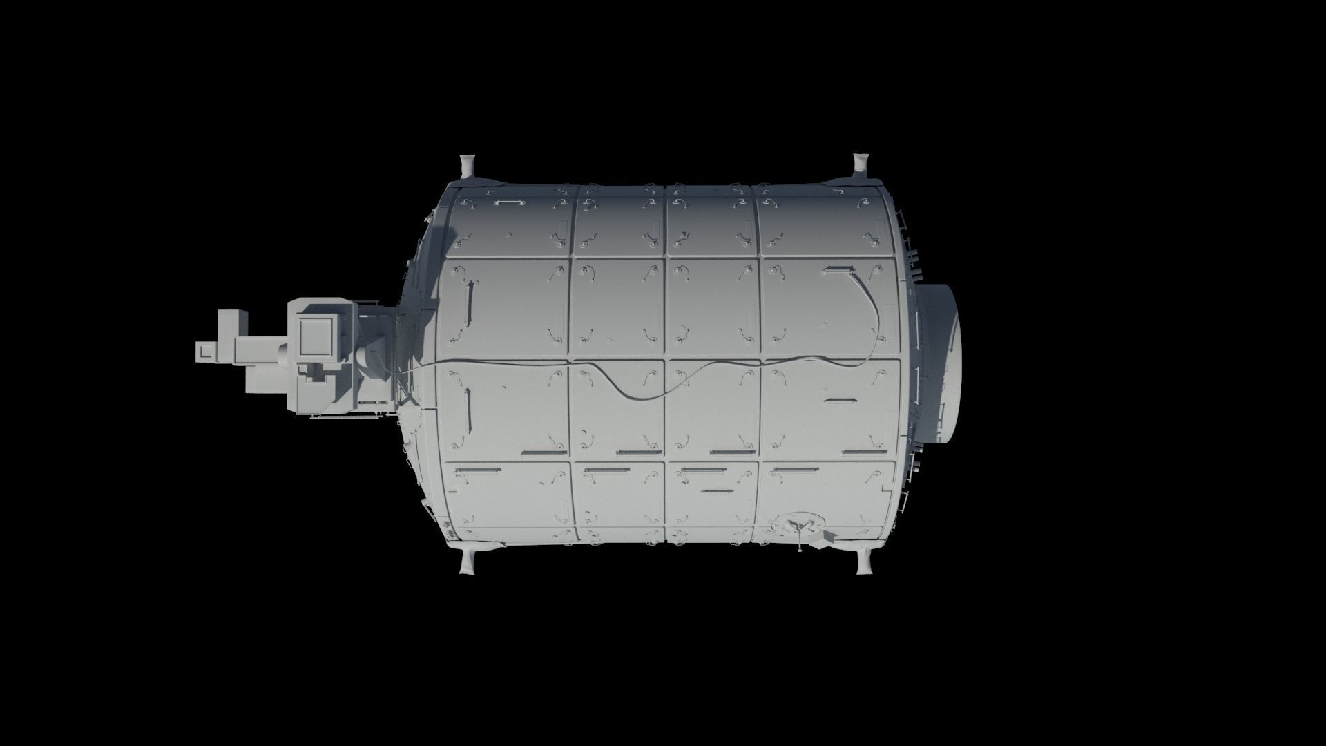 High quality 3D model Columbus ISS module 3D model | CGTrader