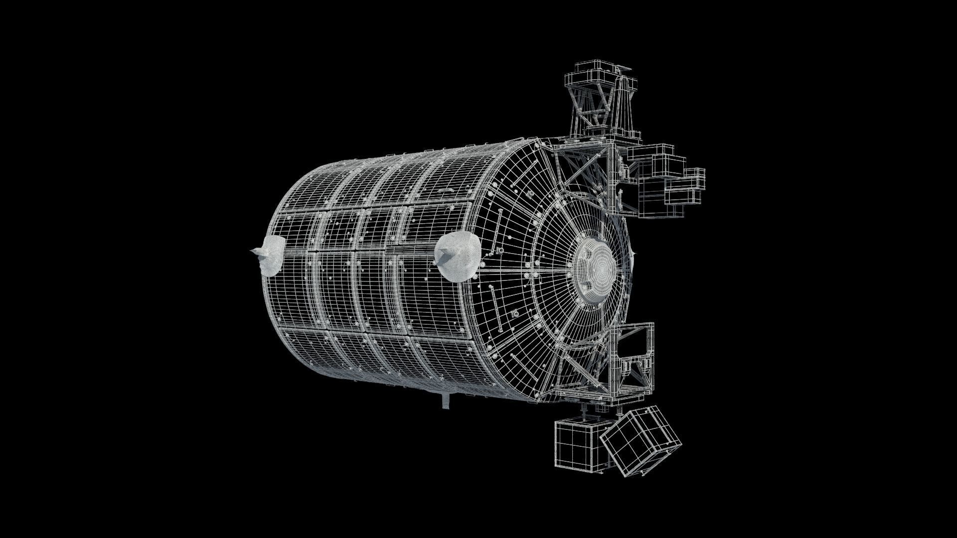 High quality 3D model Columbus ISS module 3D model | CGTrader