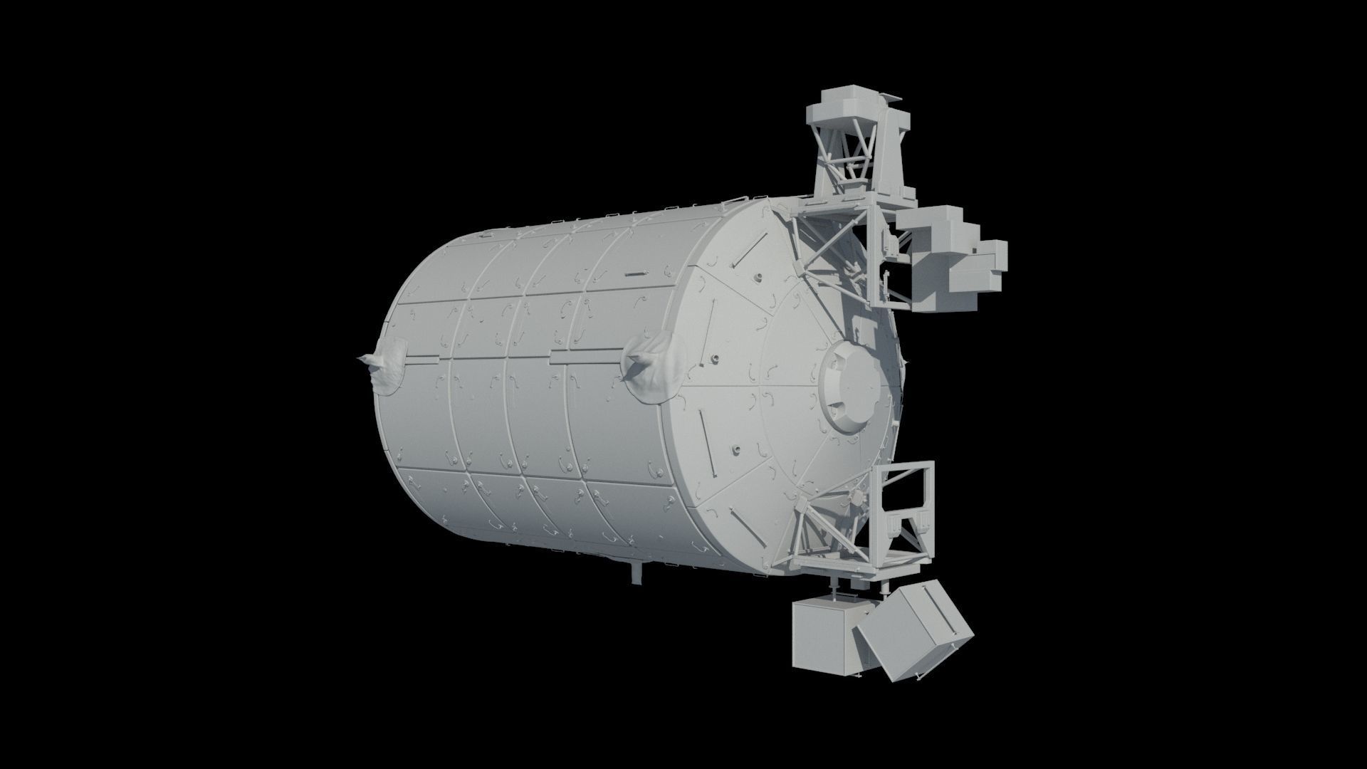 High quality 3D model Columbus ISS module 3D model | CGTrader