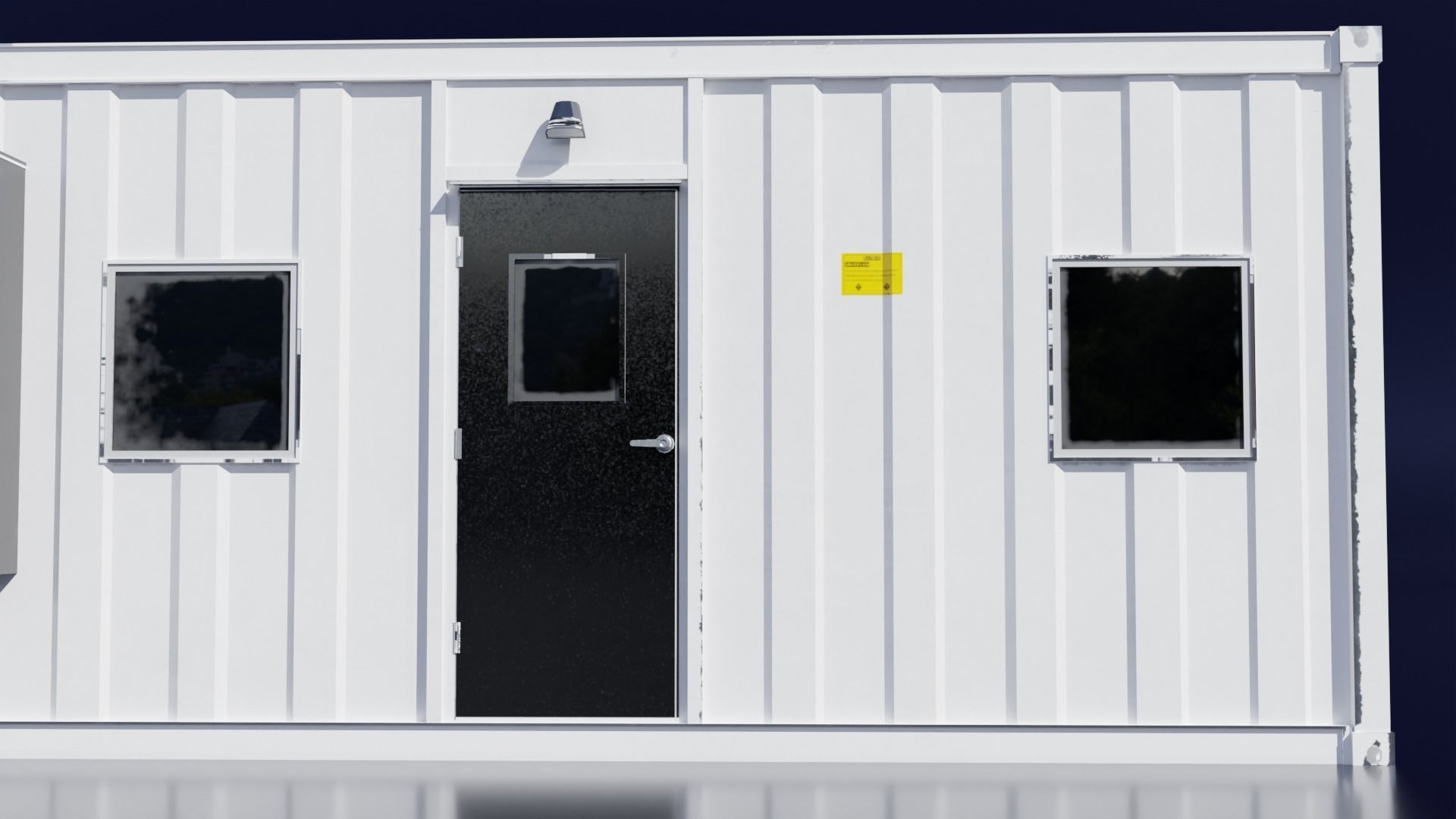 3D model shipping container laboratory or Conex VR / AR / low-poly ...