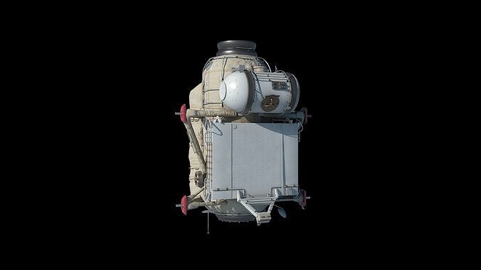 High quality 3D model Rassvet ISS module 3D model | CGTrader
