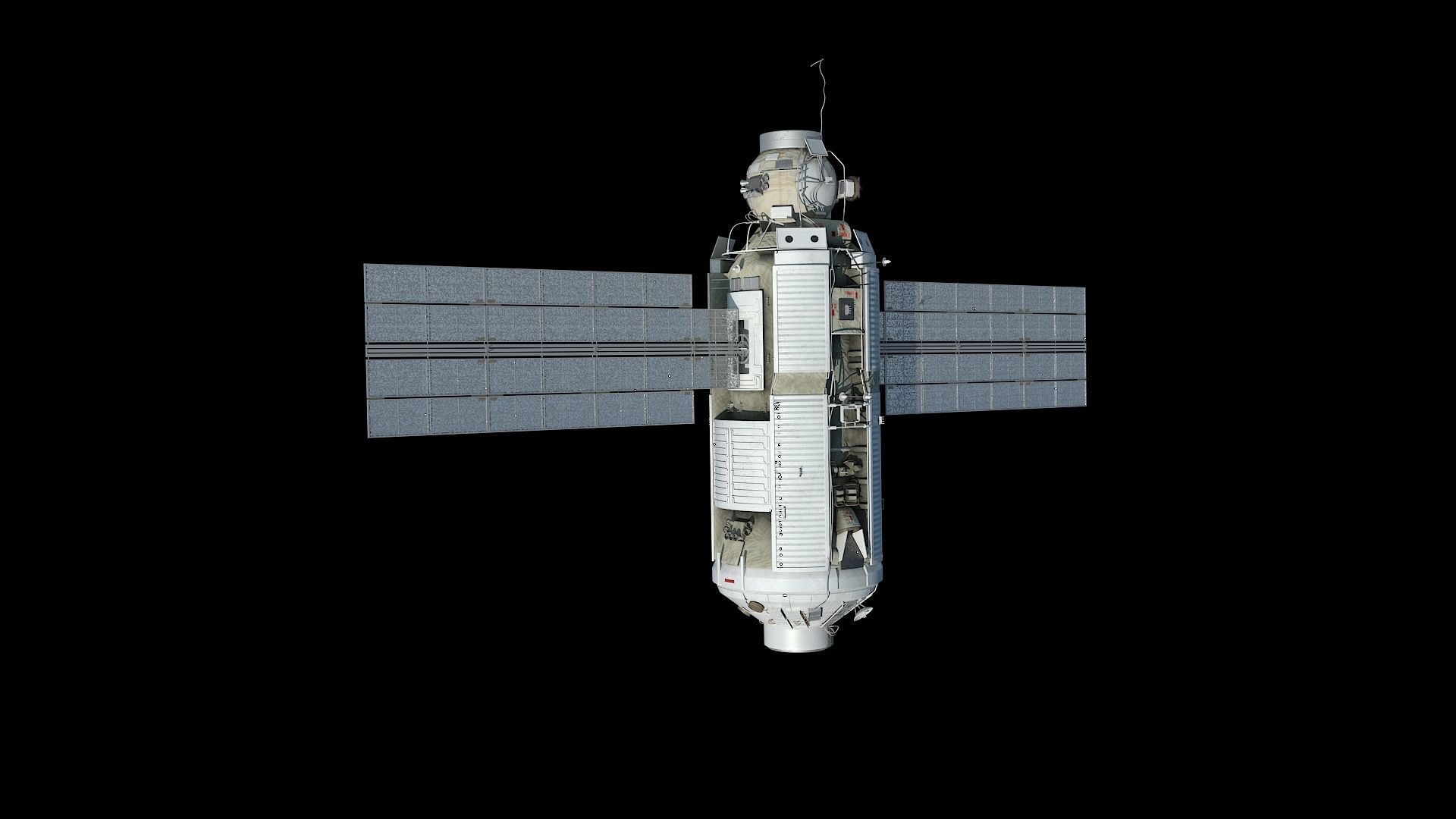 High quality 3D model Zarya ISS module 3D model 3D model | CGTrader