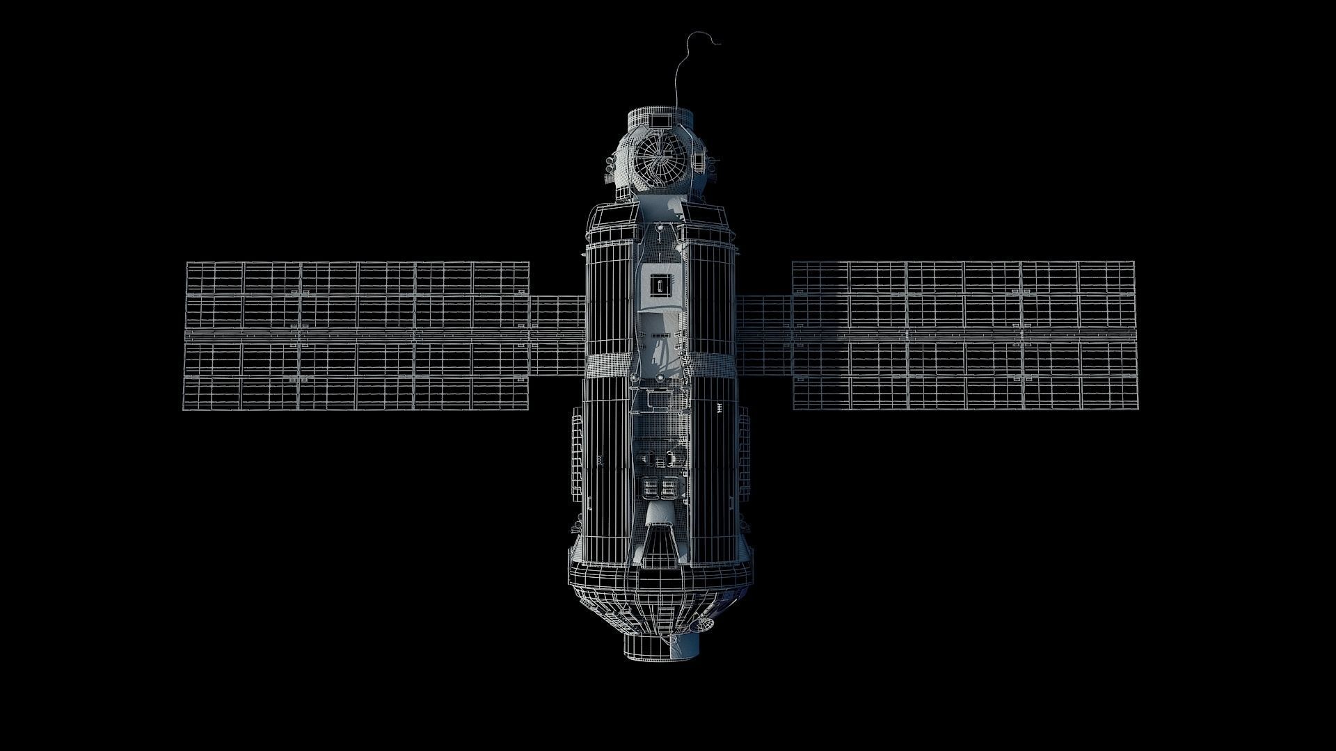 High quality 3D model Zarya ISS module 3D model 3D model | CGTrader