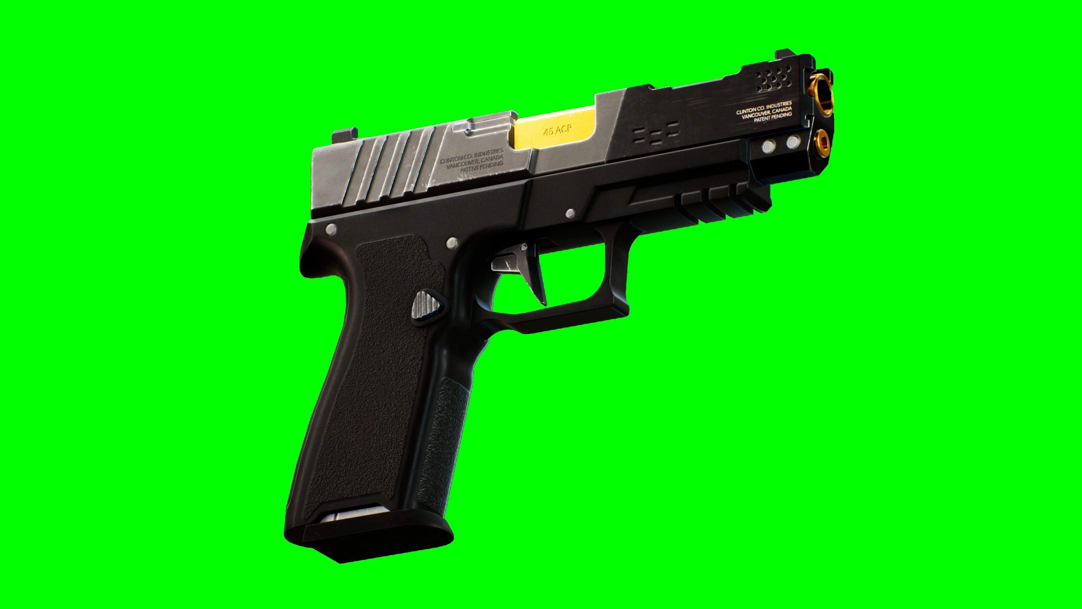 3D model Big Warden Modern Handgun VR / AR / low-poly | CGTrader