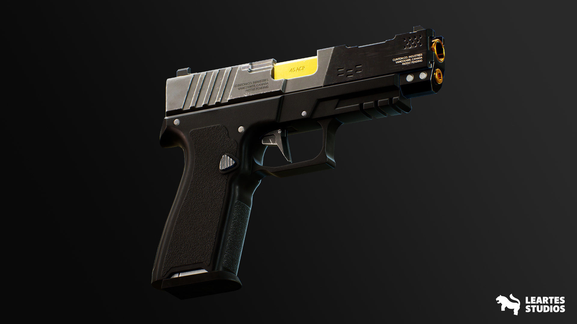 3D model Big Warden Modern Handgun VR / AR / low-poly | CGTrader