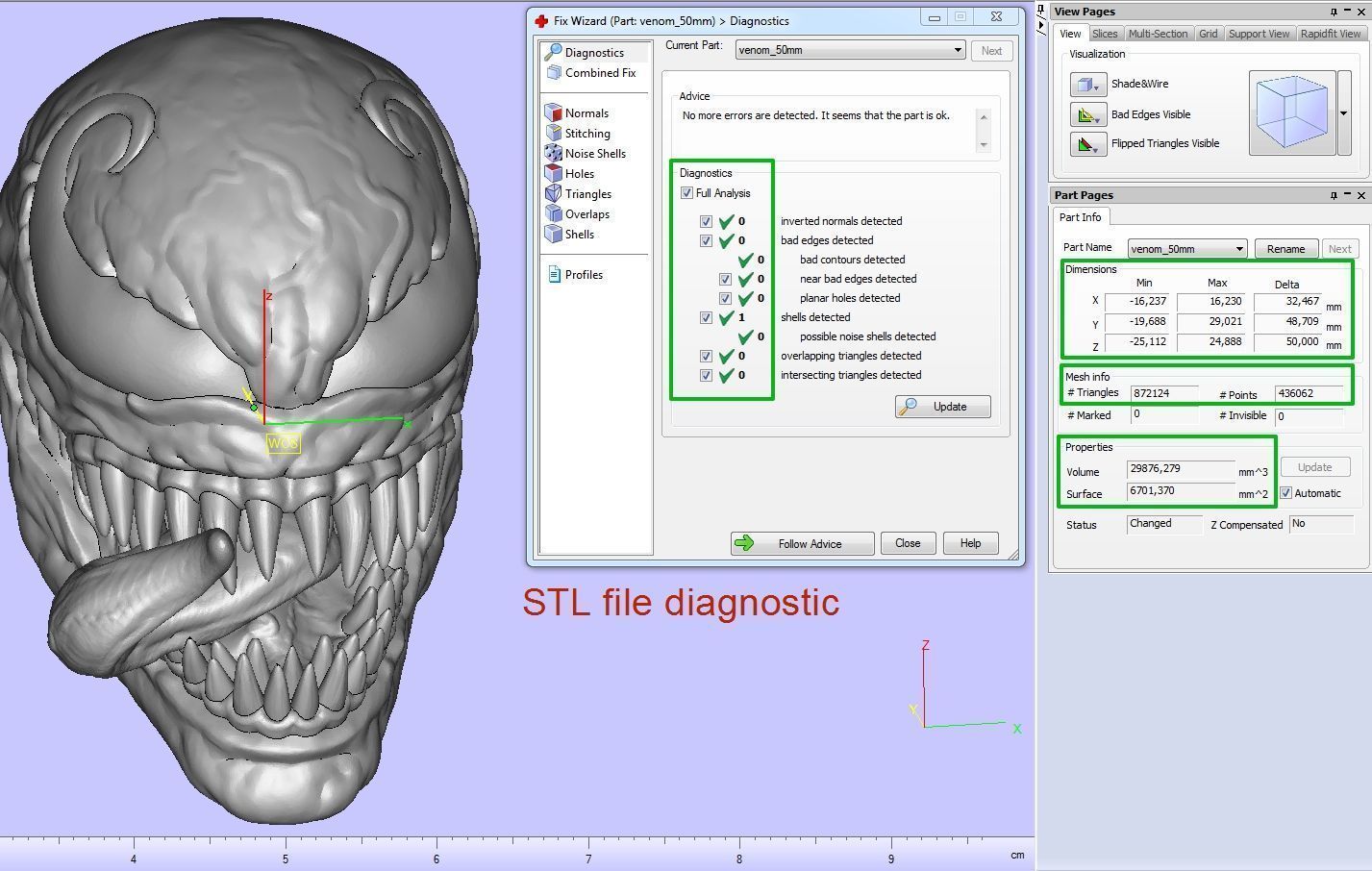 Venom head 3D model 3D printable | CGTrader