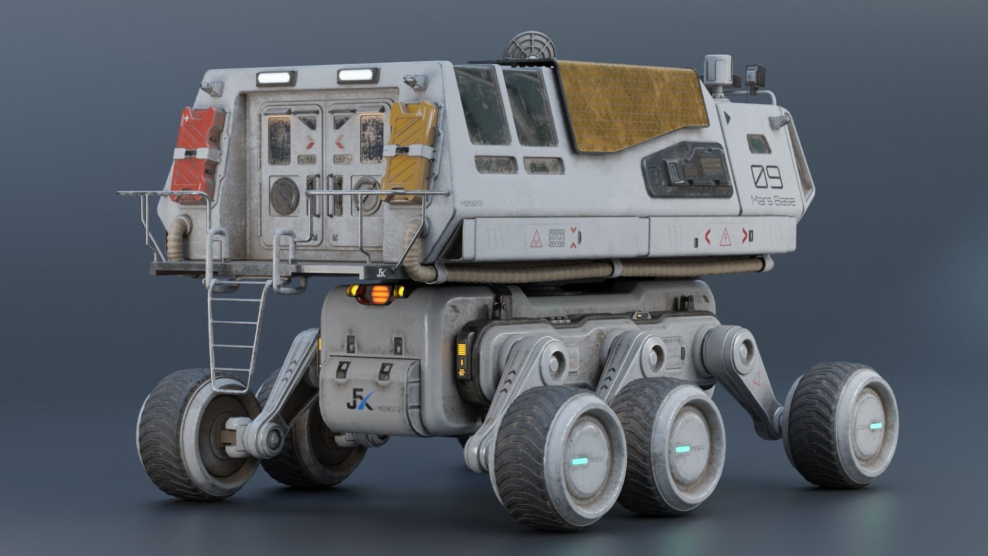 Pbr-Mars Rovers Series - Exploration Vehicles 3D model animated rigged ...