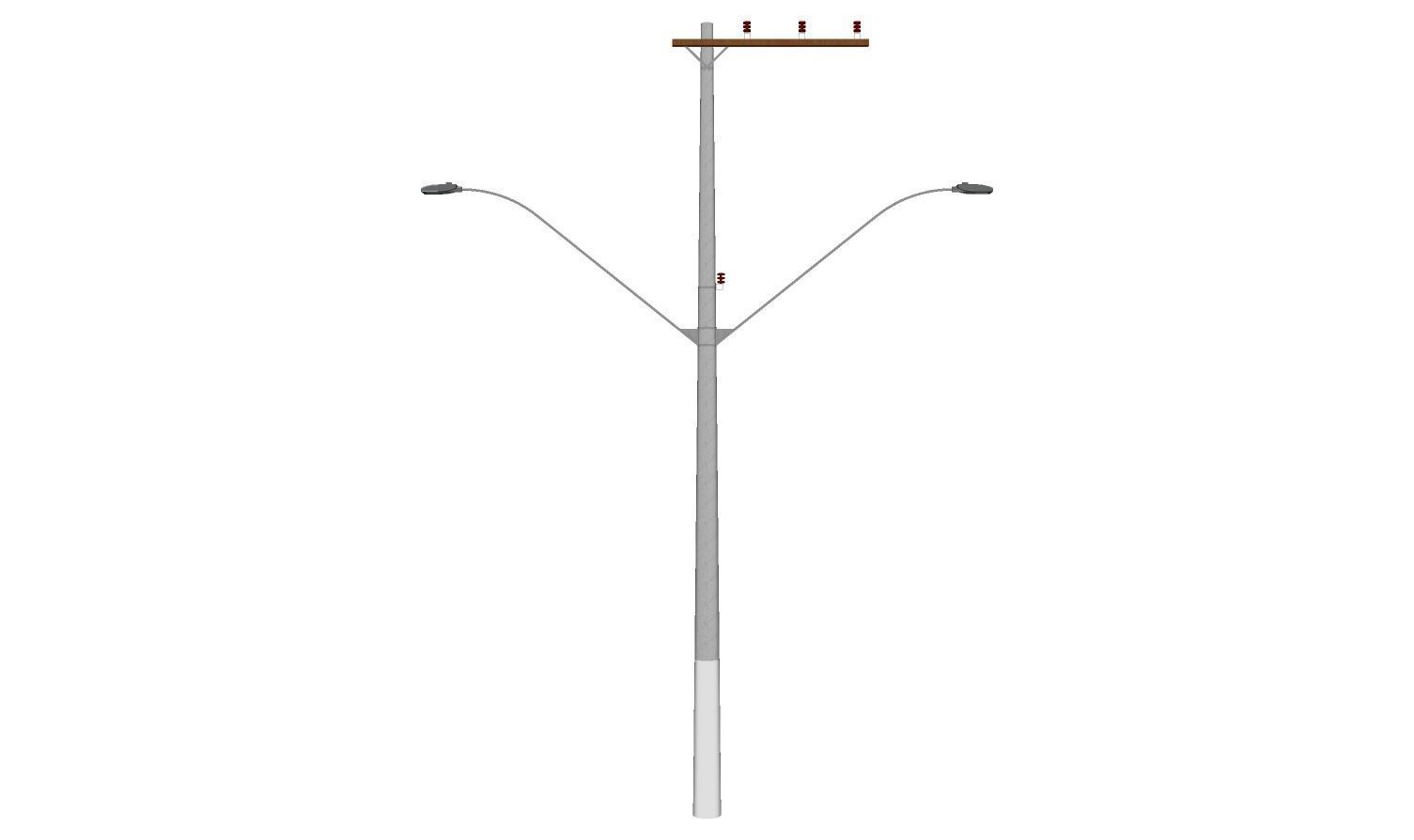 Concrete Lamp Post - Light Pole - Light Post - Street Light 36 3D model ...