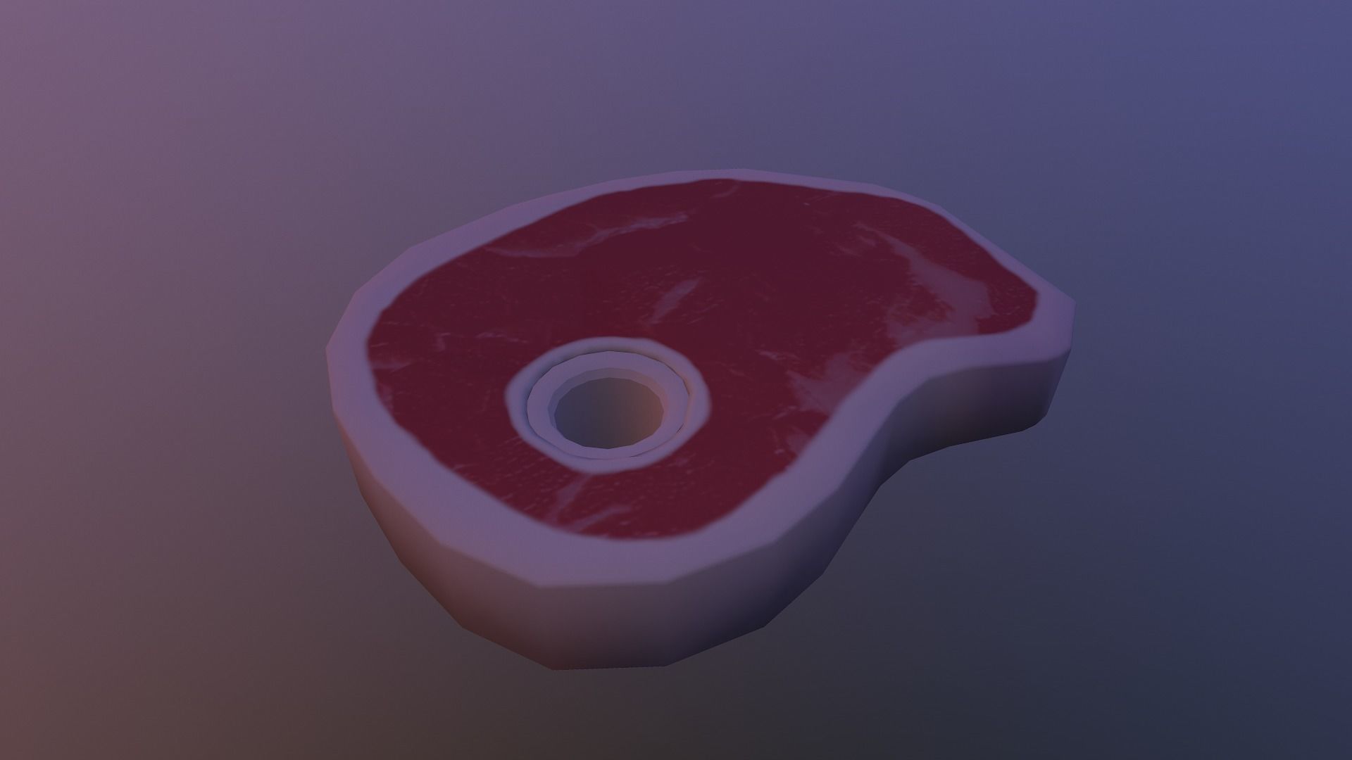 3D model Low Poly Steak piece of meat VR / AR / low-poly | CGTrader