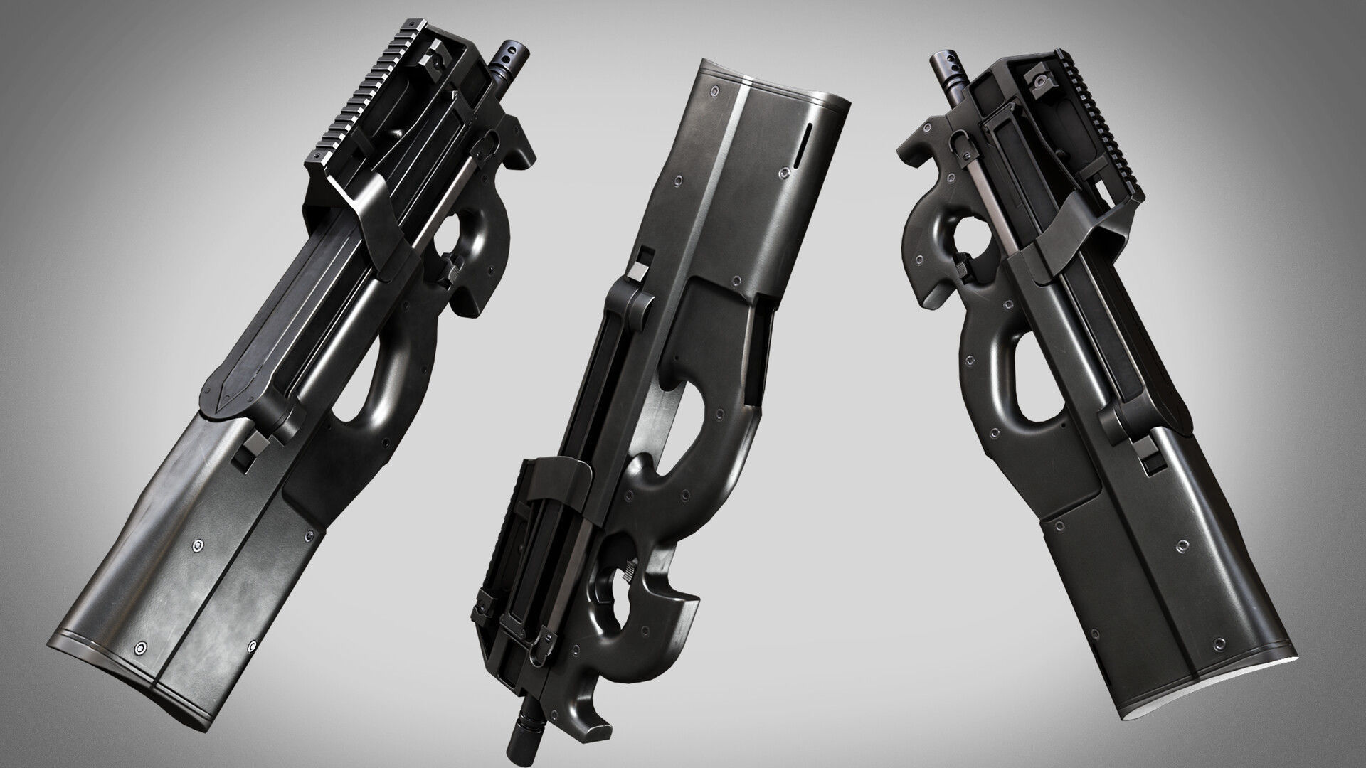 3D model AAA P90 Game Ready PBR VR / AR / low-poly | CGTrader