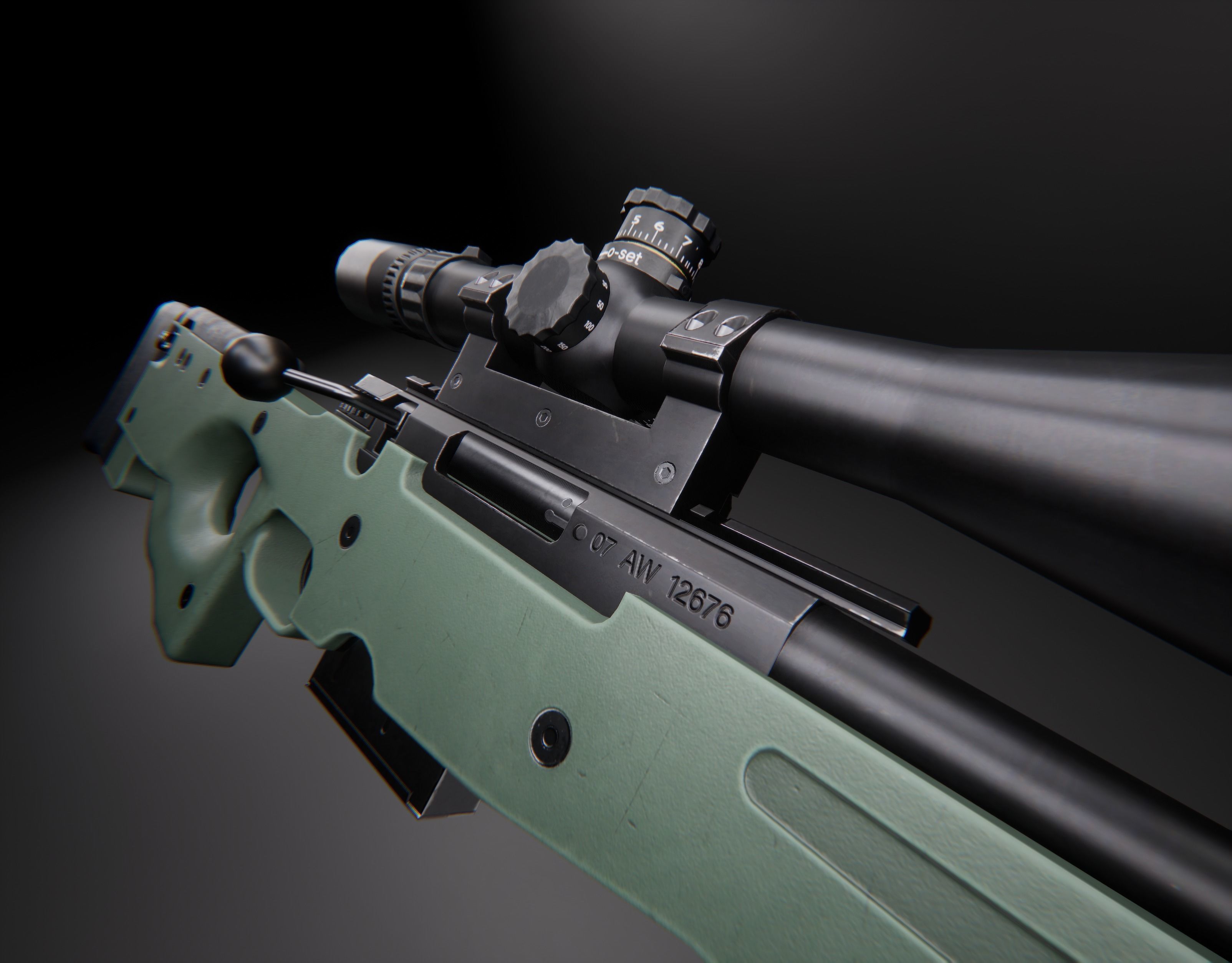 3D model AAA AWM Game Ready PBR VR / AR / low-poly | CGTrader