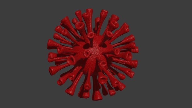 CORONA VIRUS MODEL 3D model animated | CGTrader