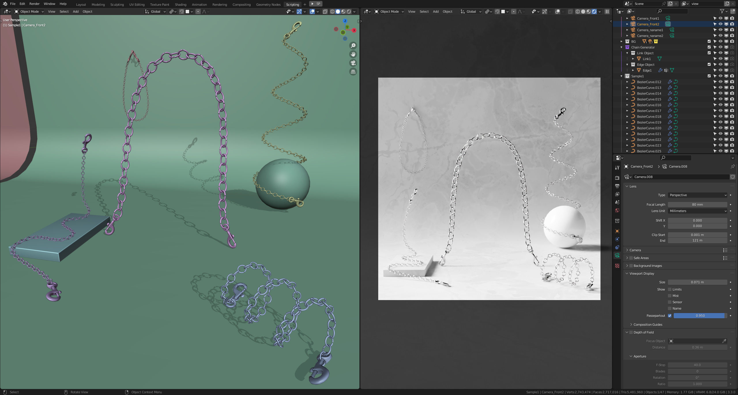 Blender Chain Generator Free free 3D model | CGTrader