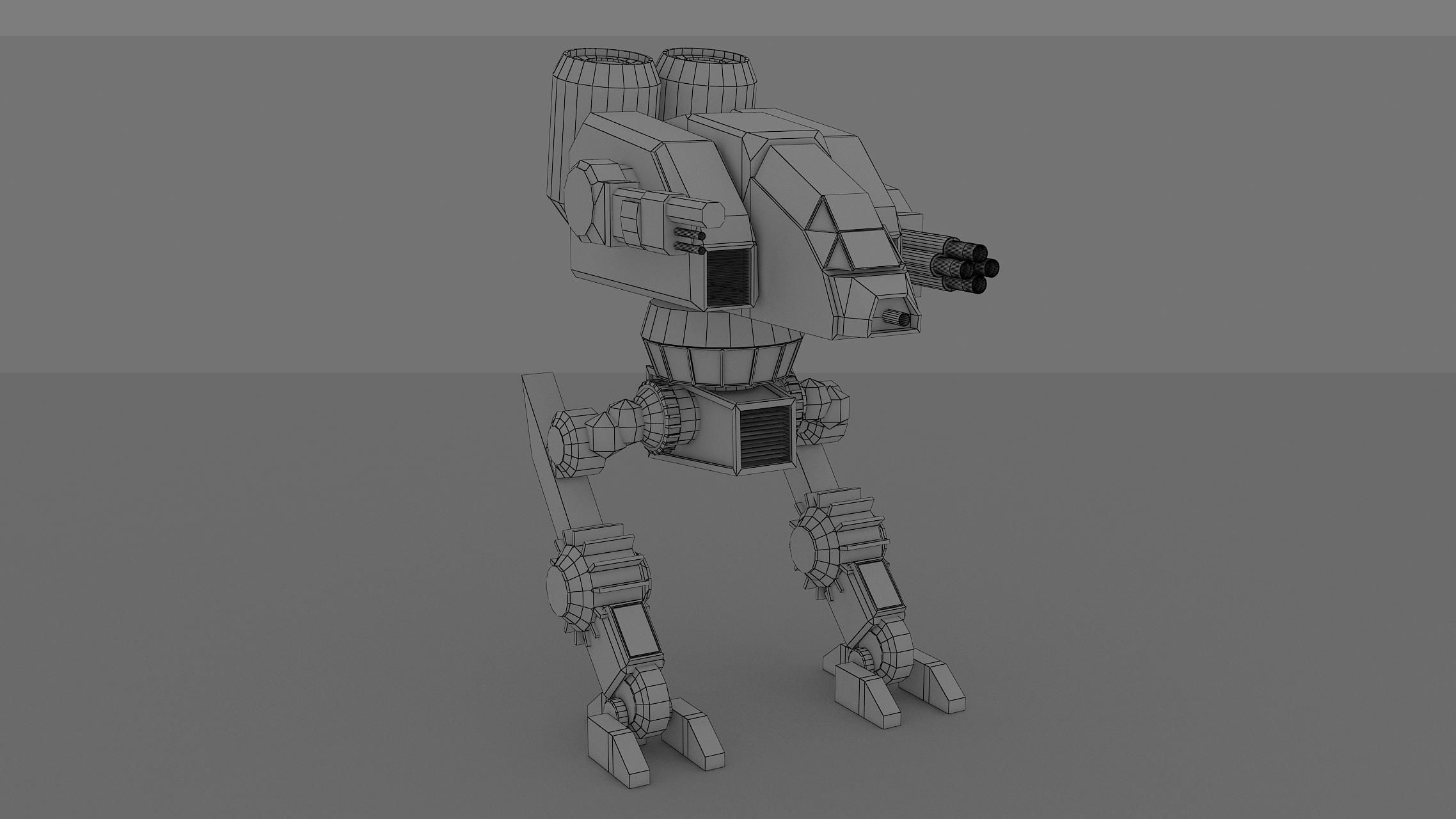 Steel fighting robot free VR / AR / low-poly 3D model | CGTrader