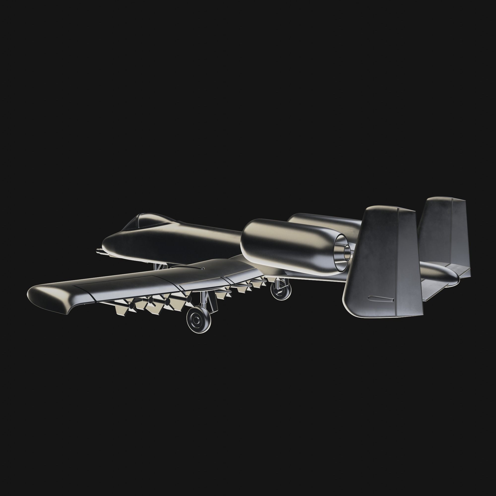Airplane A10 Warthog Scale 1 50 Fairchild Republic 3D model 3D ...