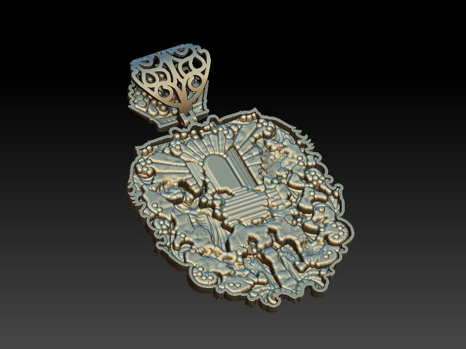 Heavens Gate Pendant - Portao do Ceu Pingente 3D model 3D printable ...