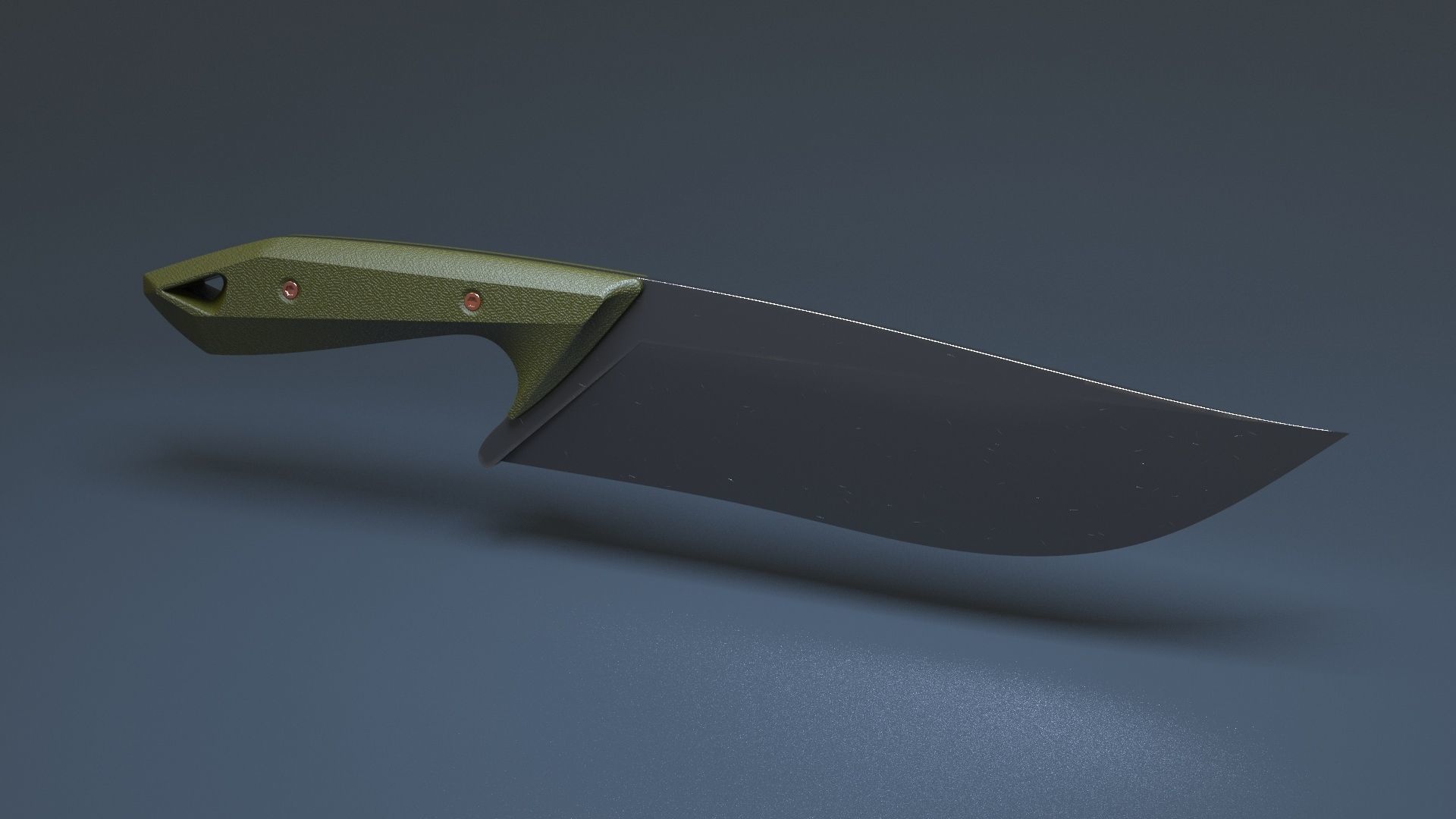 Hunting and combat modern kitchen knife 3D model | CGTrader