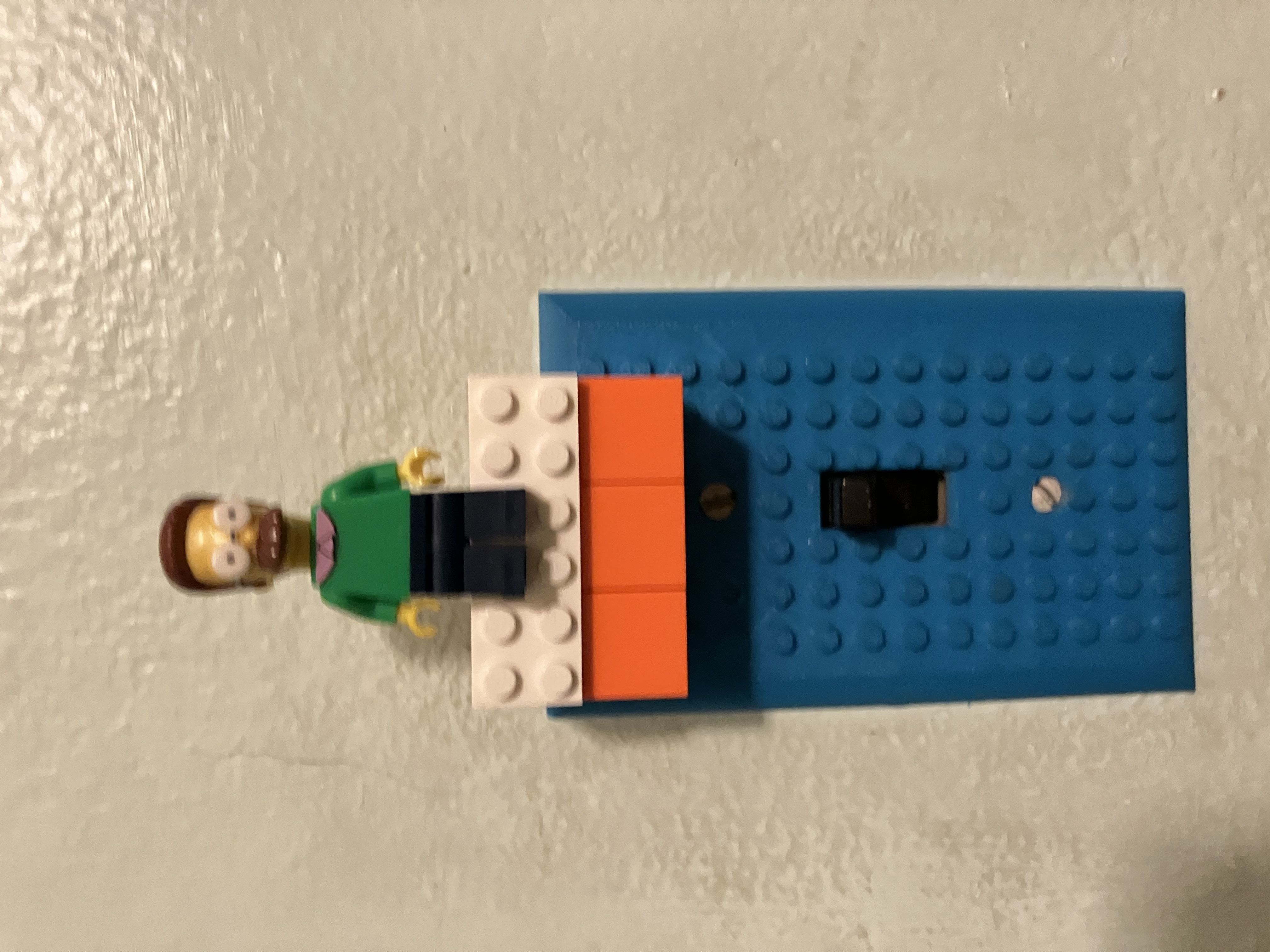 3D Printable Lego Light Switch Cover 3D model 3D printable | CGTrader