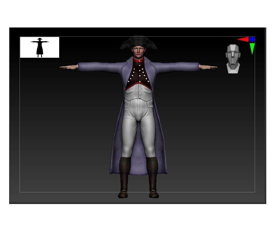 3D model napoleon bonaparte VR / AR / low-poly | CGTrader