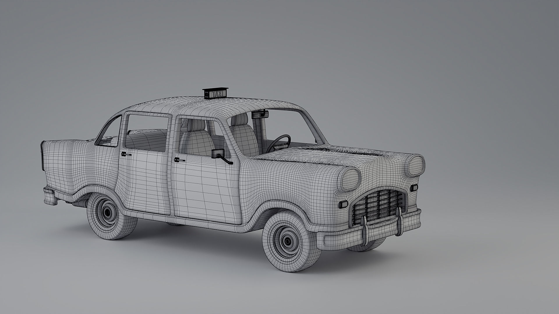Stylized Taxi Cab Model 3D model | CGTrader