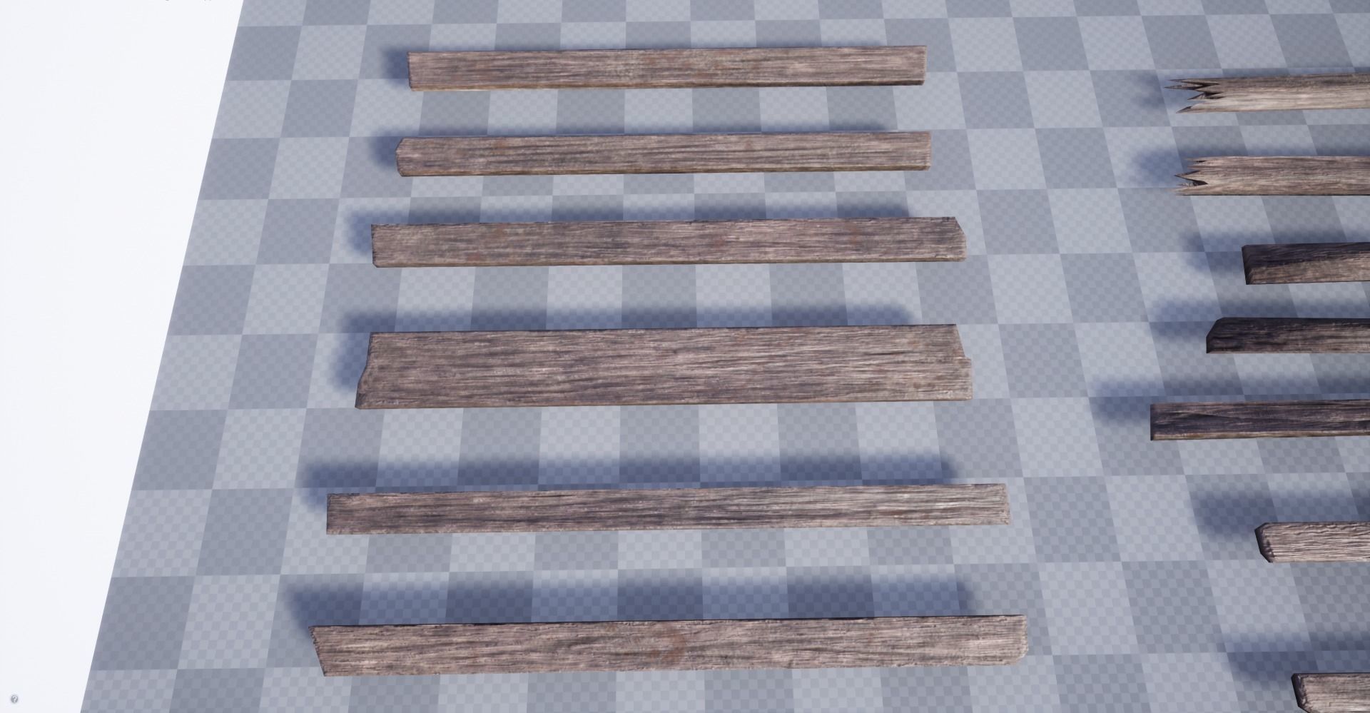 3D model Wooden Planks Kit VR / AR / low-poly | CGTrader