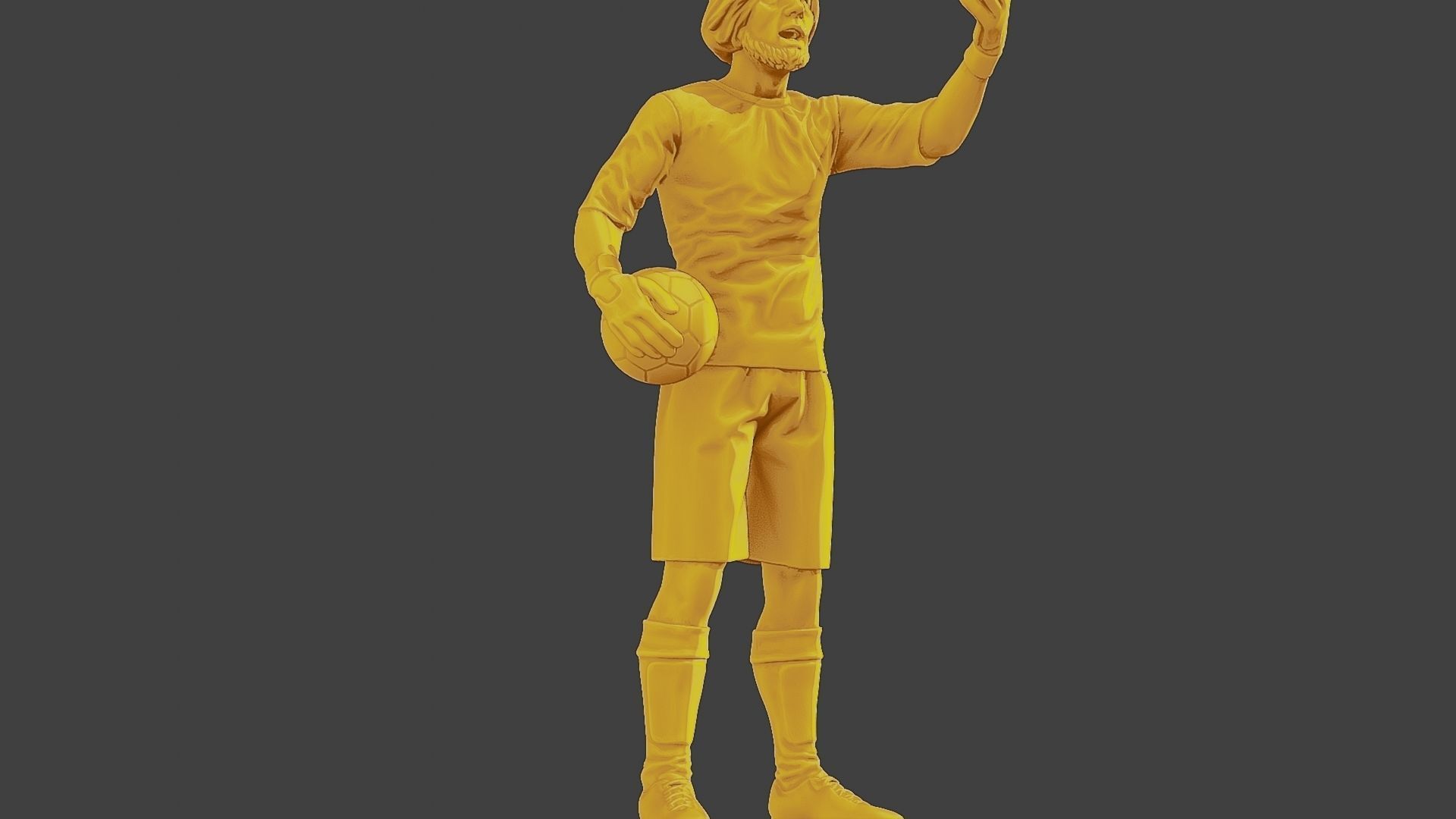 Soccer Player SP 030 3D model 3D printable | CGTrader