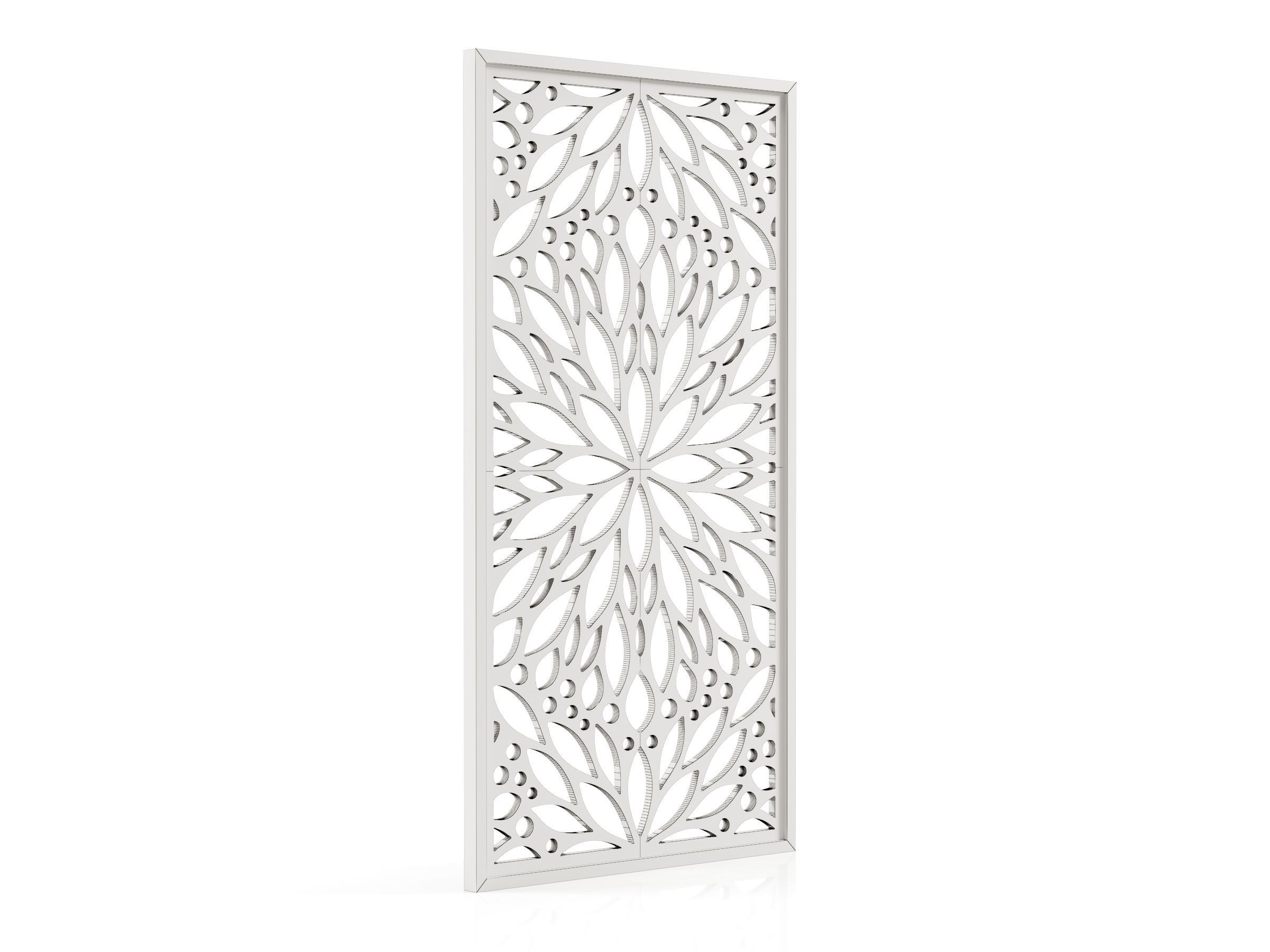 Decorative Pattern CNC Wall Partition 3d Panel 001 free 3D model | CGTrader