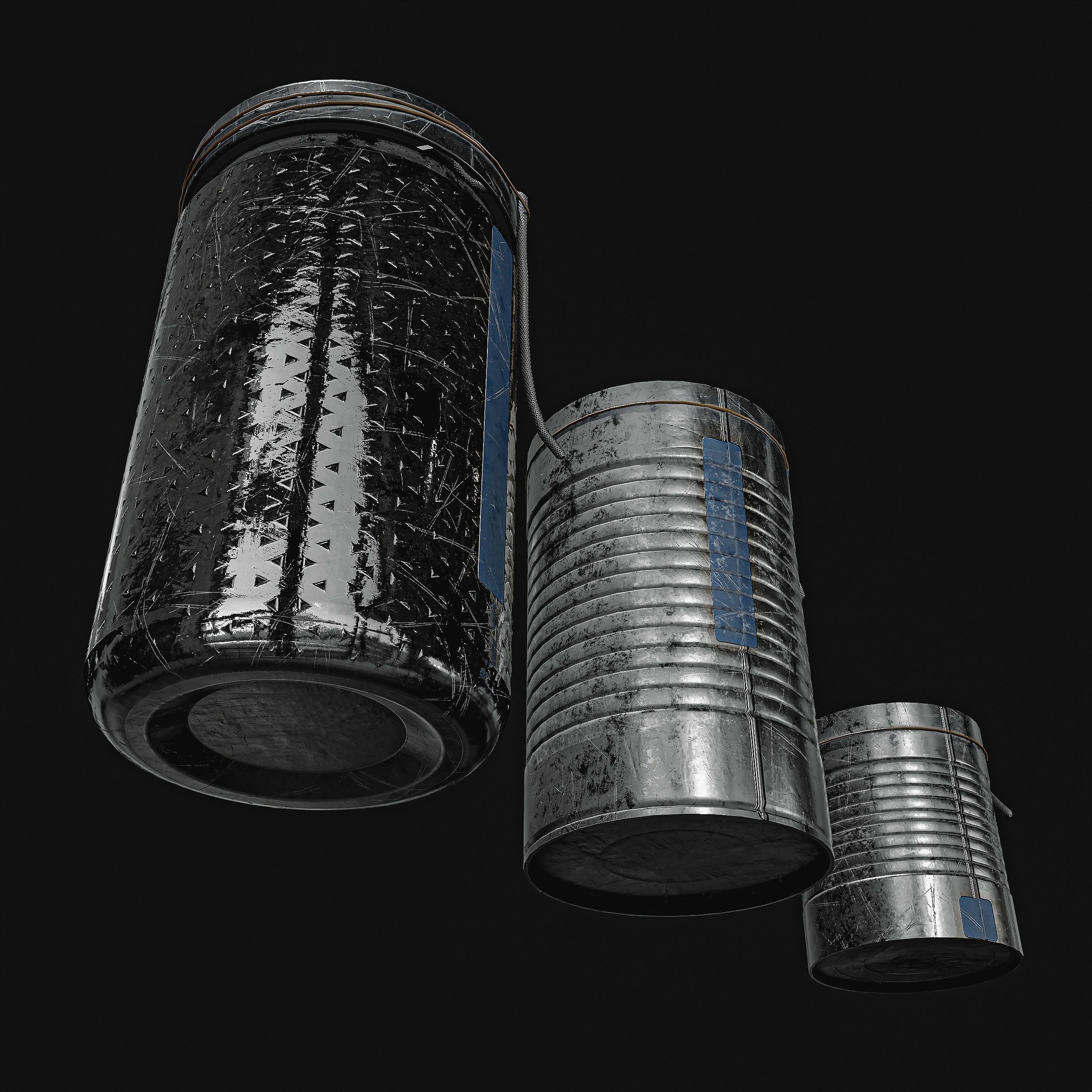 3D model Tin Grenade Bomb Pack VR / AR / low-poly | CGTrader