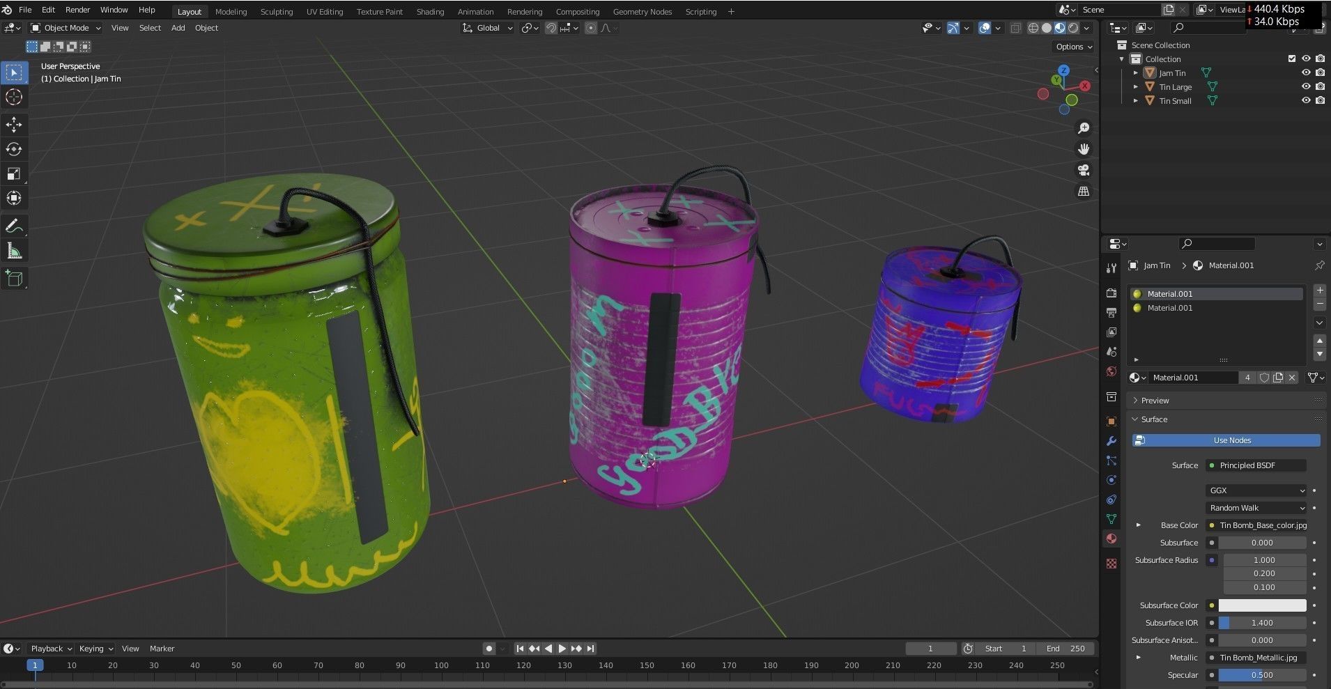 3D model Tin Grenade Bomb Pack VR / AR / low-poly | CGTrader