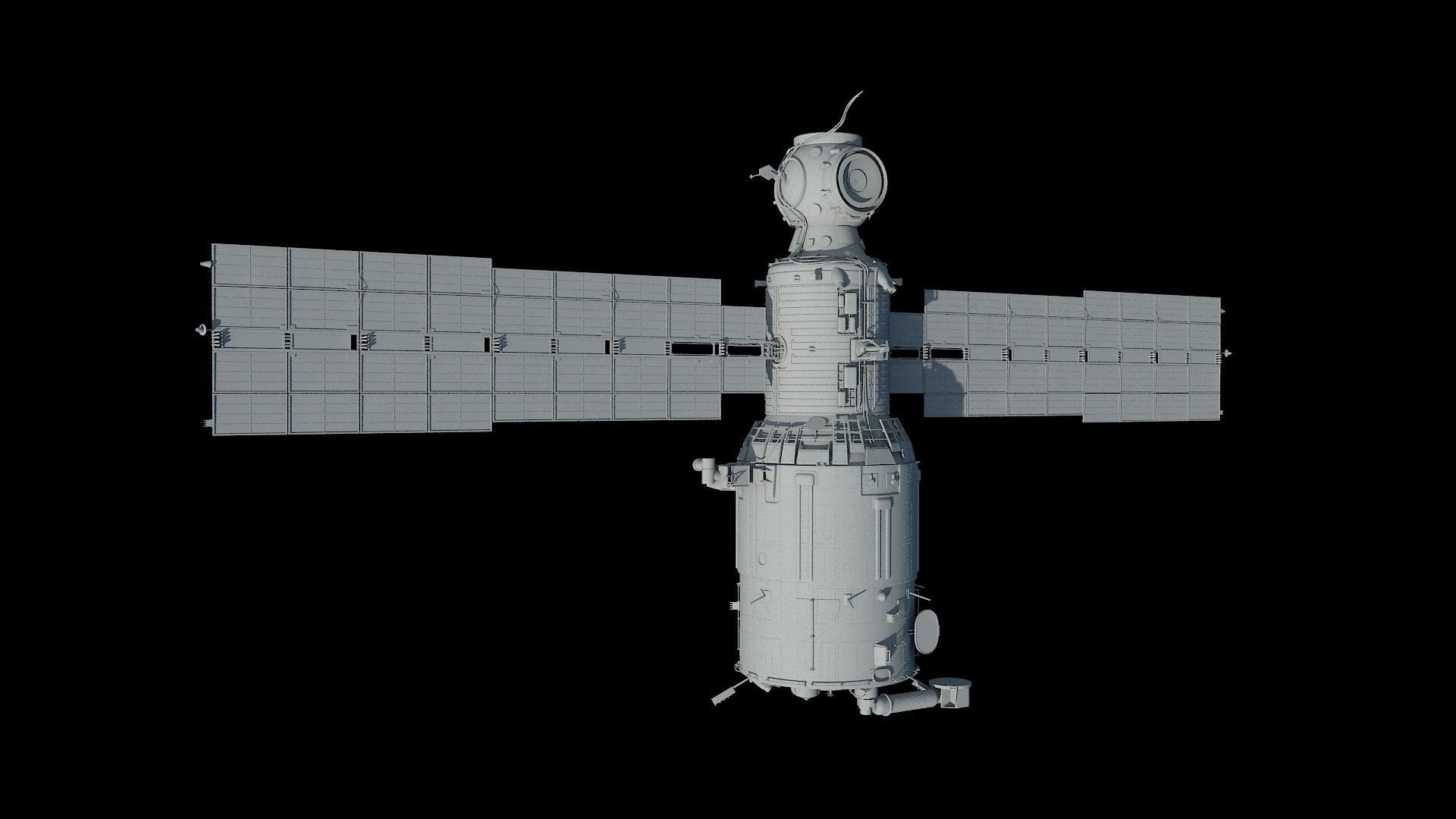 High quality 3D model Zvezda ISS module 3D model | CGTrader