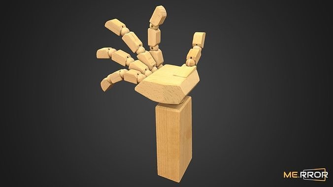 Wooden Hand Mannequin 3D model | CGTrader