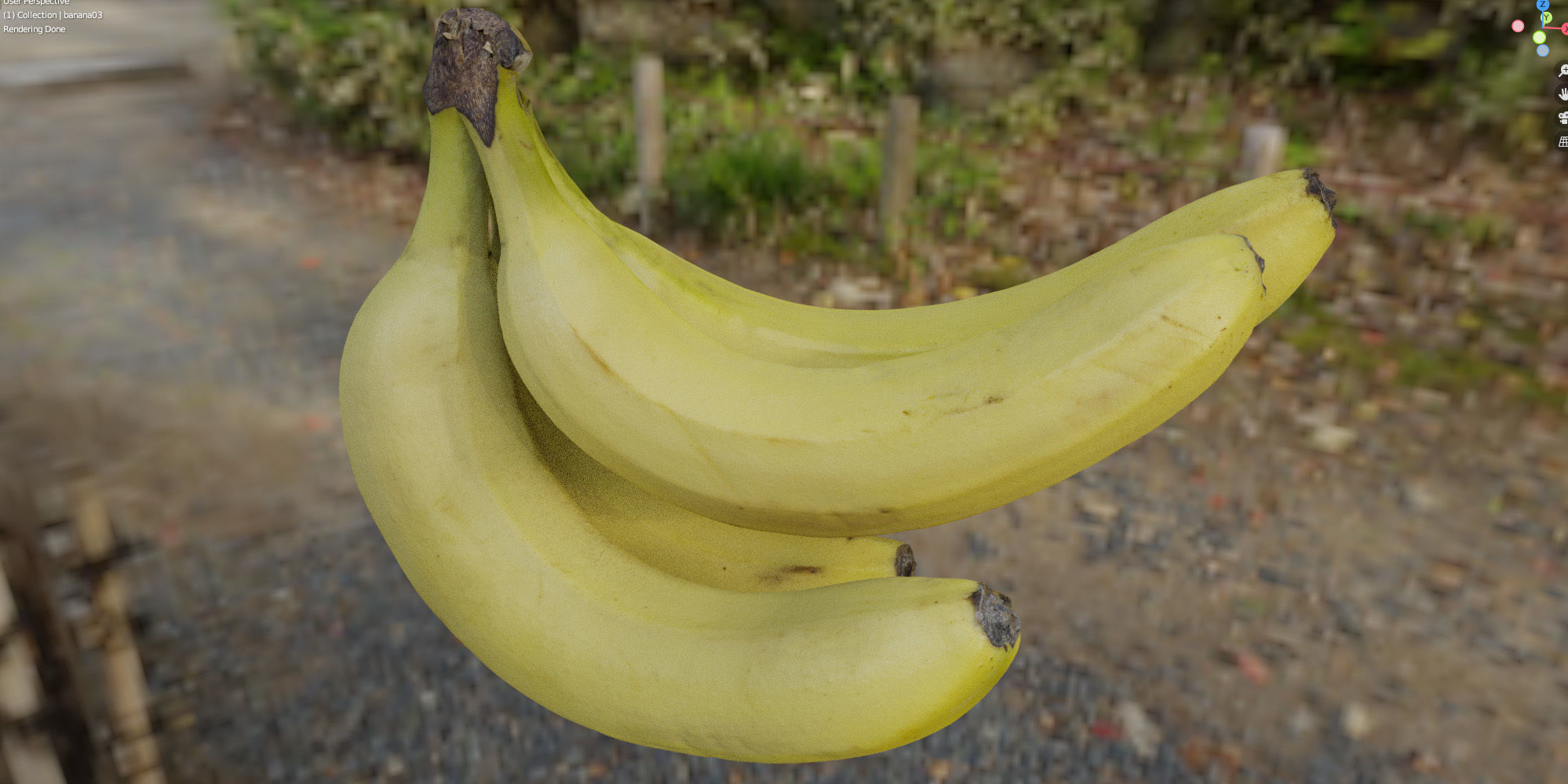 4k bunch of bananas 3D model | CGTrader