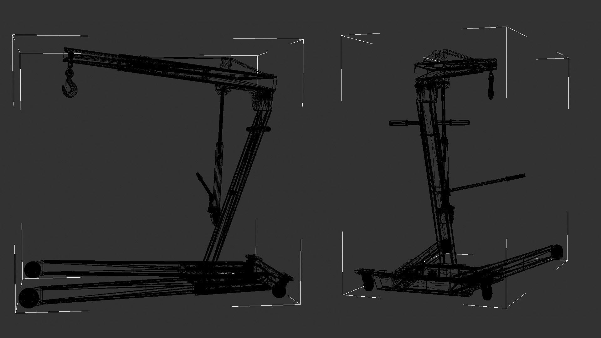 Crane engine 3D model | CGTrader