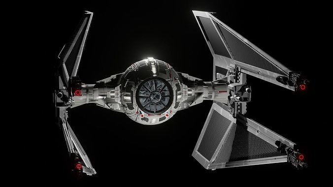 3D model tie interceptor StarWars VR / AR / low-poly | CGTrader