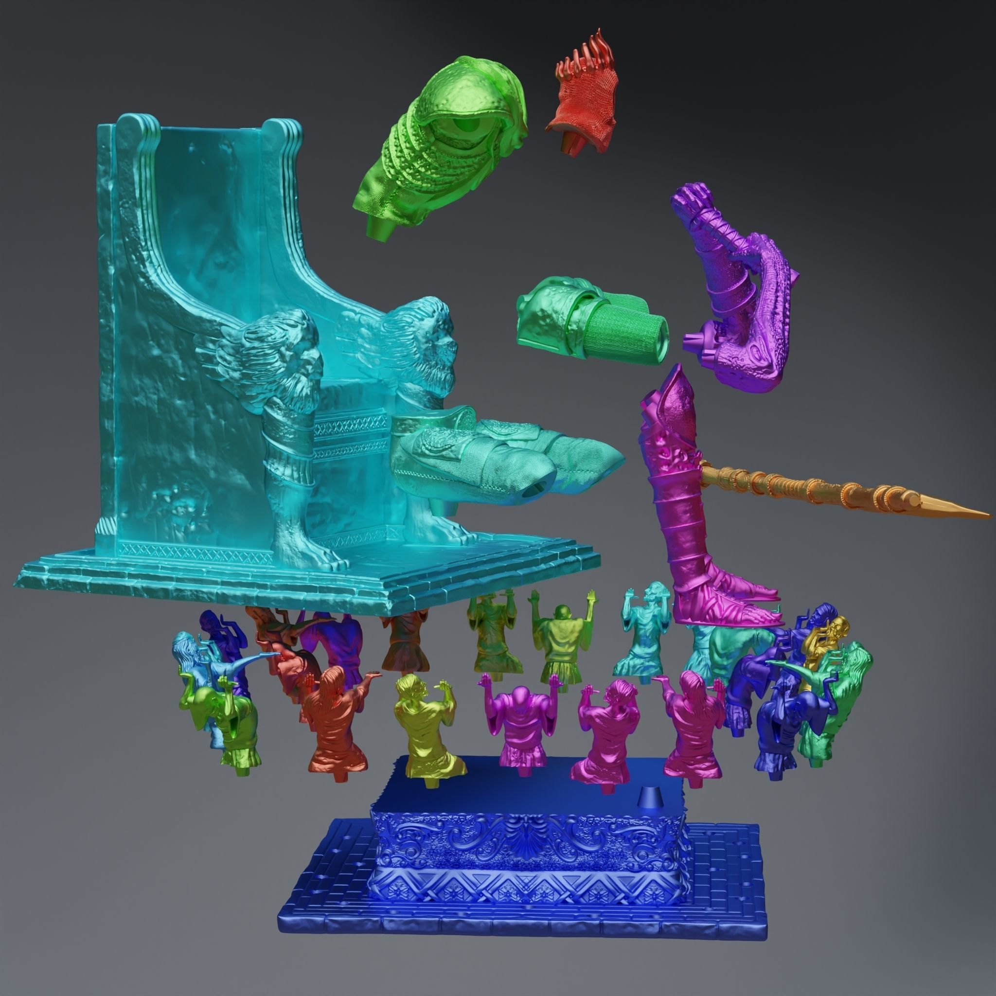 Yhorm the Giant Dark Souls 3 Boss Statue 3D model 3D printable | CGTrader