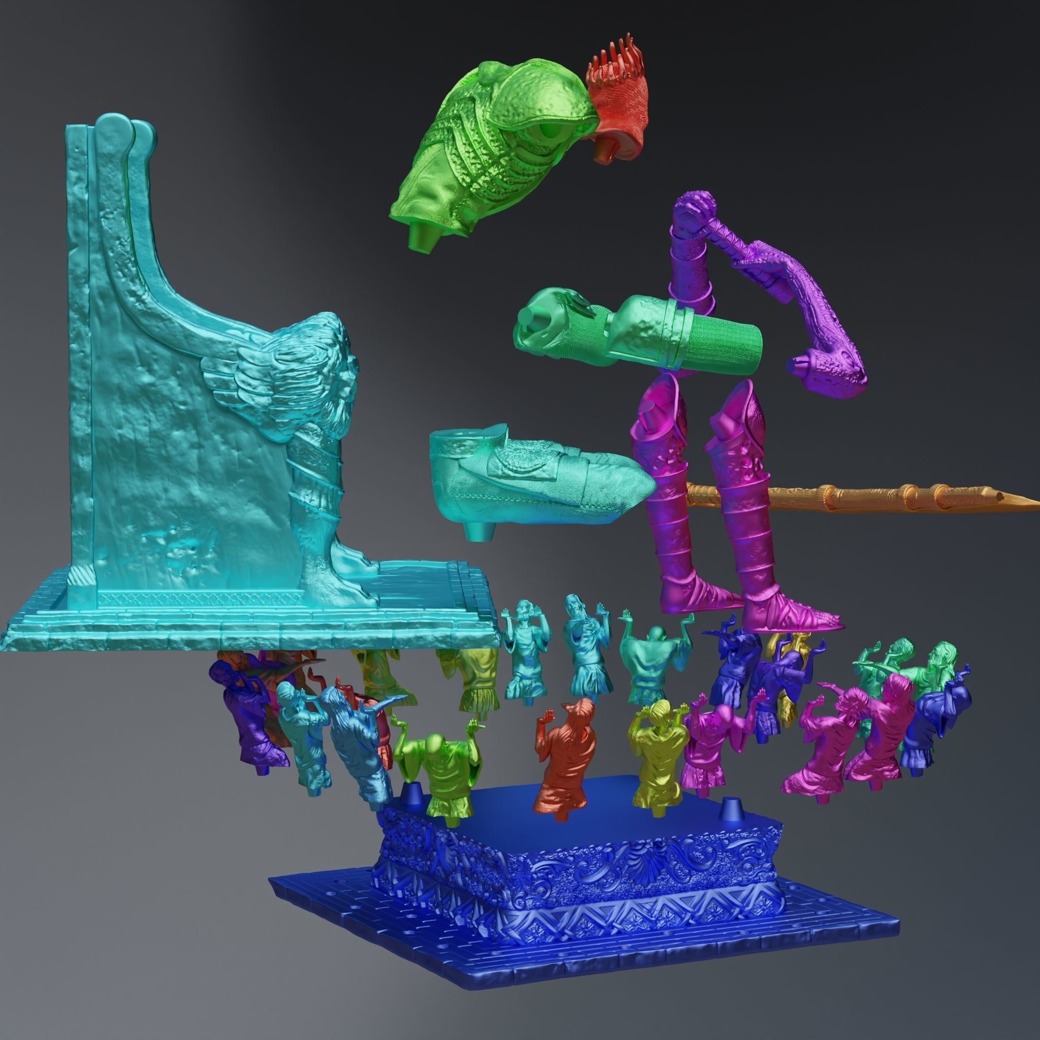 Yhorm the Giant Dark Souls 3 Boss Statue 3D model 3D printable | CGTrader