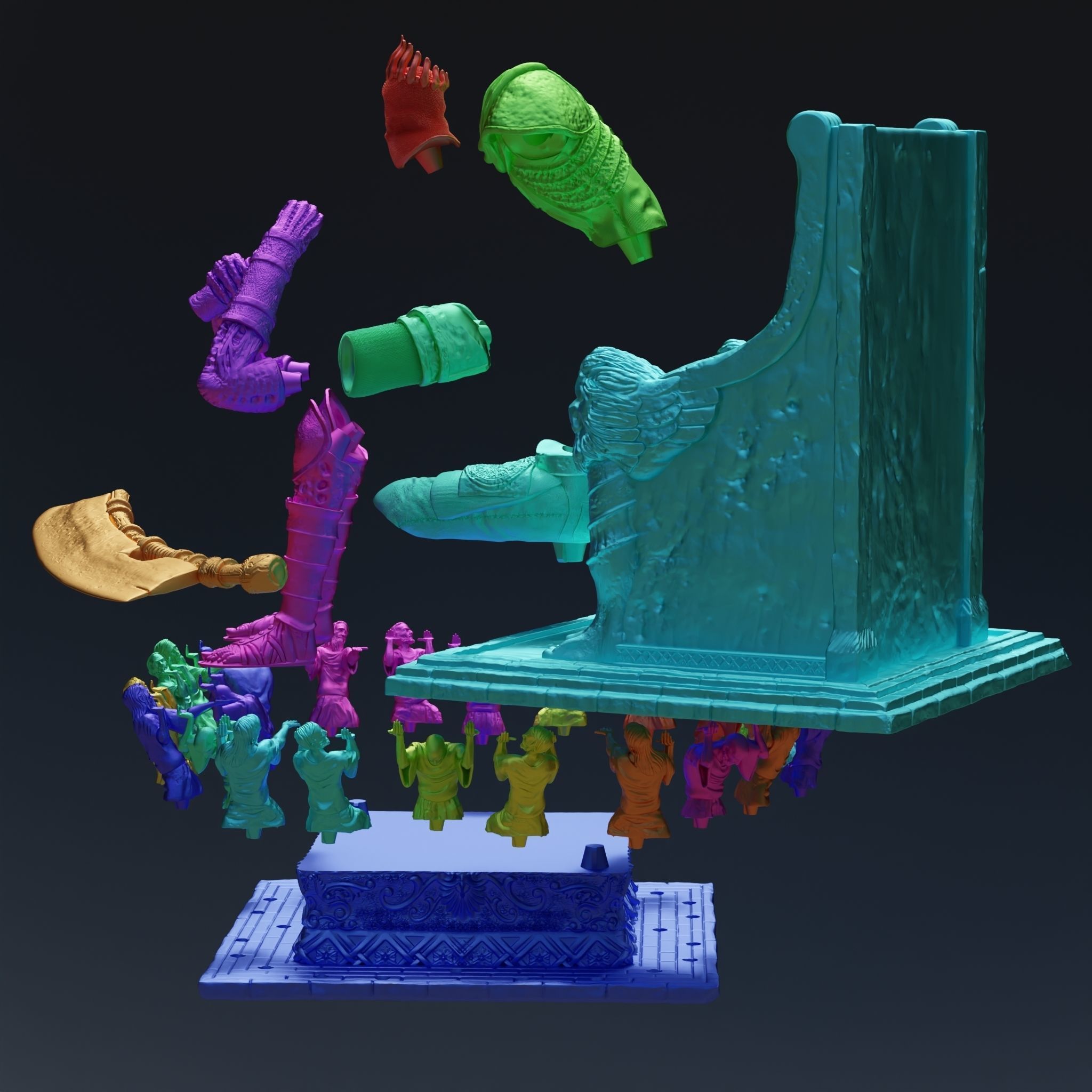 Yhorm the Giant Dark Souls 3 Boss Statue 3D model 3D printable | CGTrader