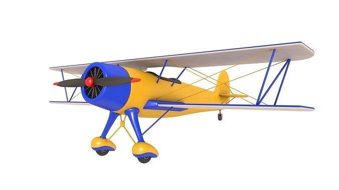 Biplane 3D model | CGTrader