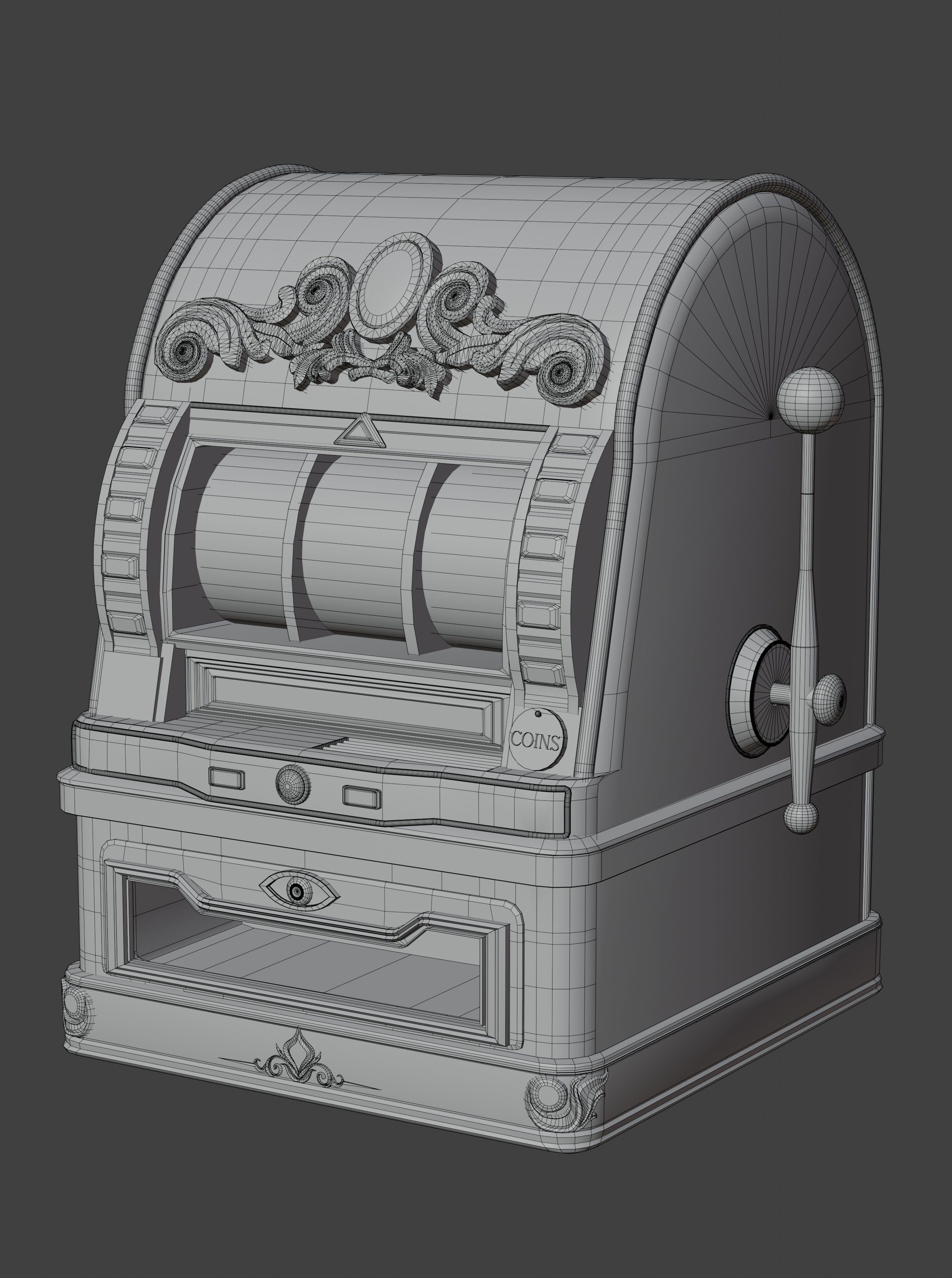 3D model Vintage Stylized Casino Slot Machine VR / AR / low-poly | CGTrader