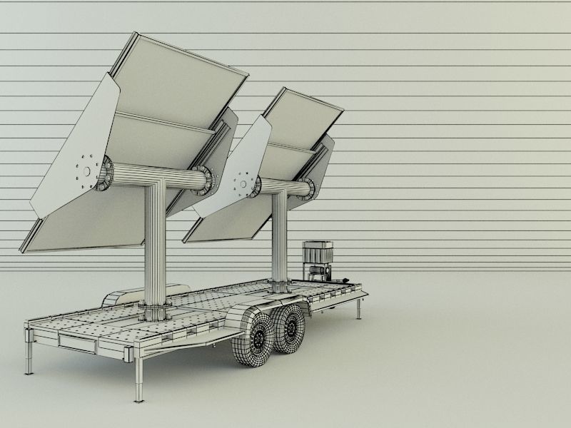 Solar panel carrier 3D model | CGTrader