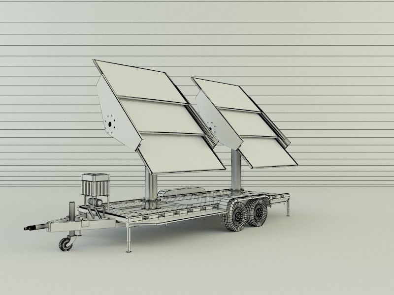 Solar panel carrier 3D model | CGTrader