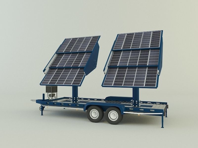 Solar panel carrier 3D model | CGTrader