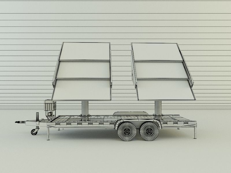 Solar panel carrier 3D model | CGTrader