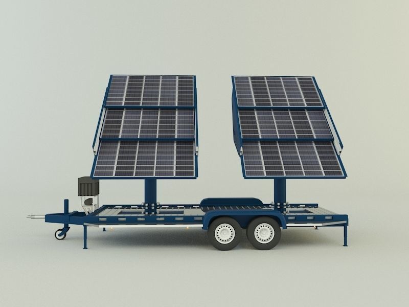 Solar panel carrier 3D model | CGTrader