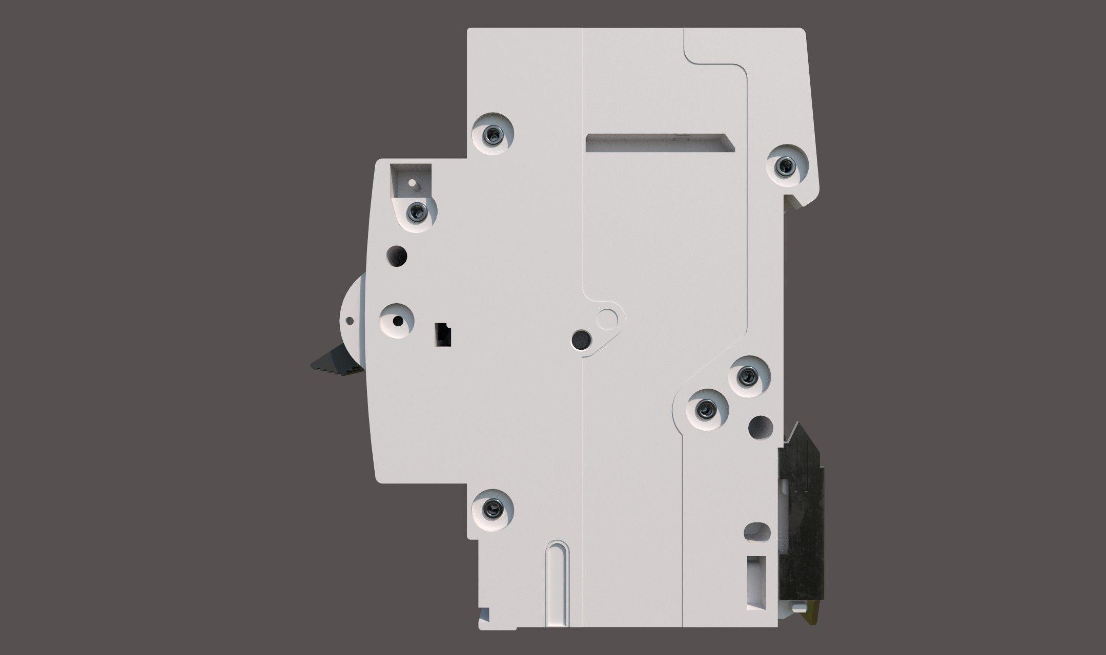 Hager 1-pole circuit breaker 3D model | CGTrader