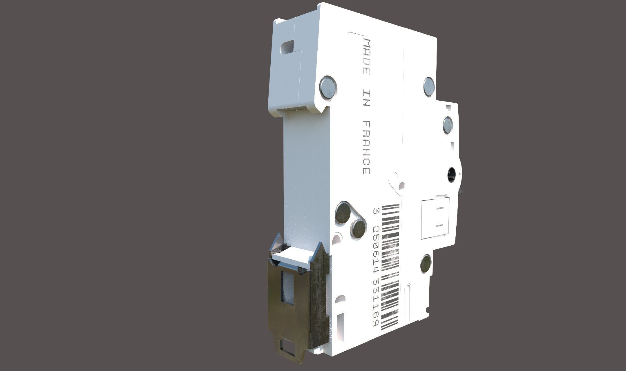 Hager 1-pole circuit breaker 3D model | CGTrader