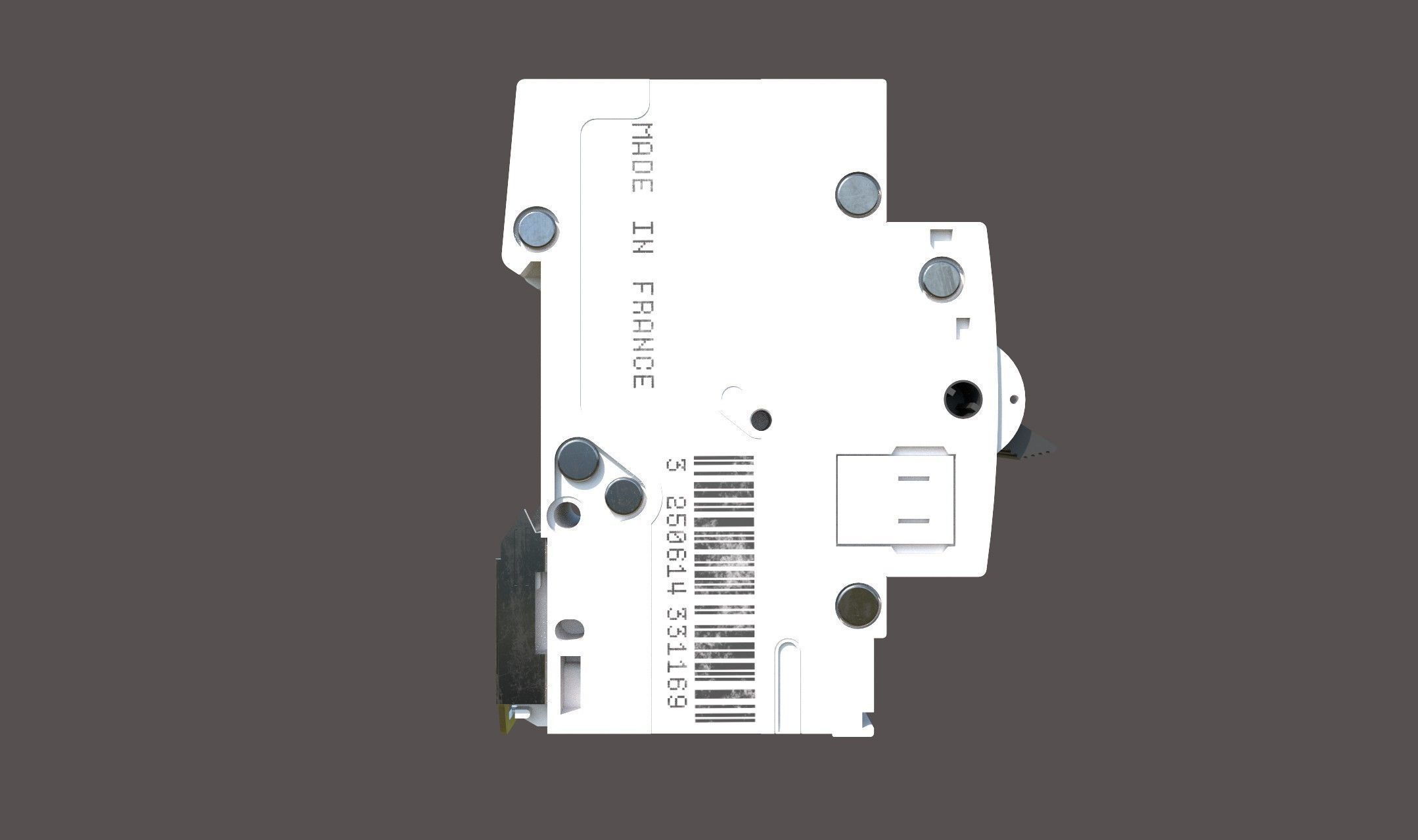 Hager 1-pole circuit breaker 3D model | CGTrader
